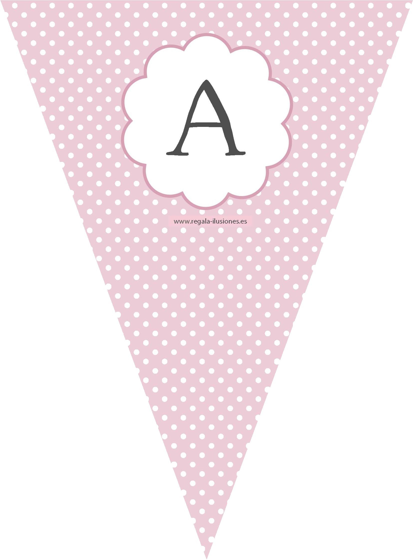 100 Banderín Letra RPB imprimible - Regala Ilusiones